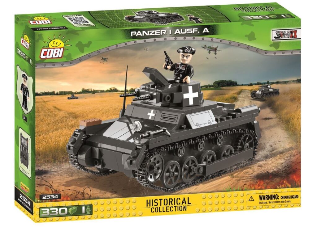 COBI-TOYS-2534-1:35-Ausf-A-German-Light-Tank-Building-Blocks