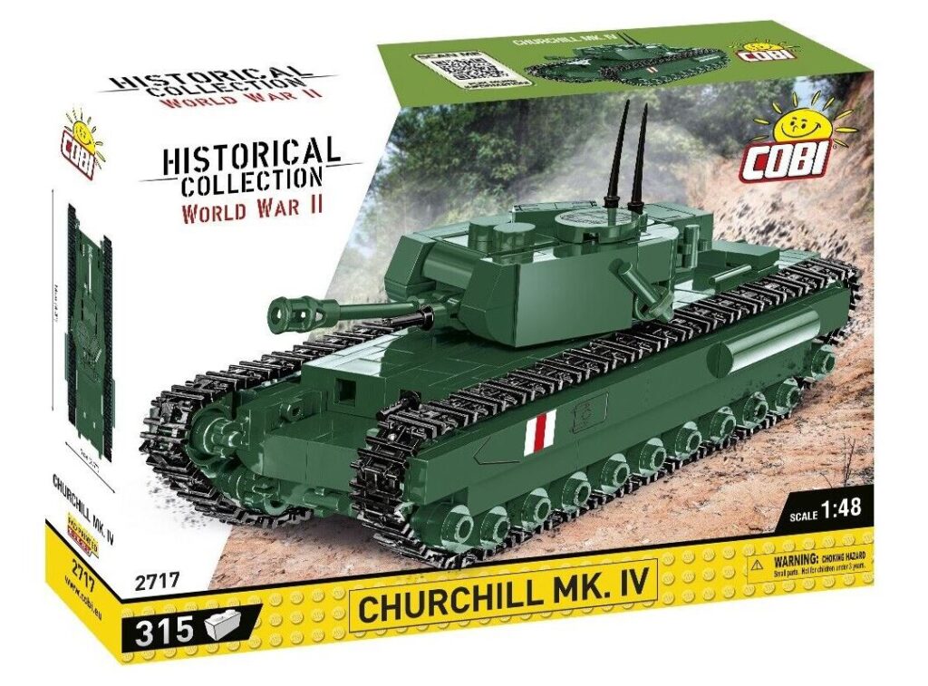Cobi-2717-1:48-315pcs-Churchill-Mk-IV-Tank-Building-Blocks-WWII