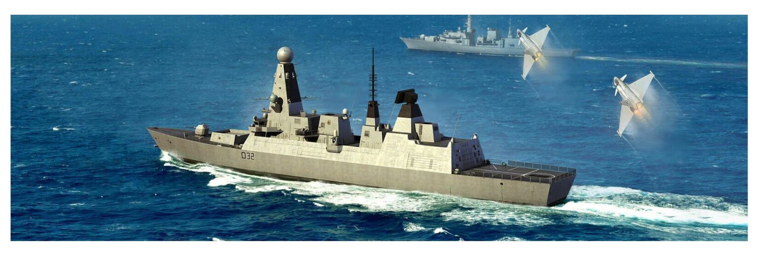 Trumpeter-04550-1:350-HMS-Type-45-Destroyer-Royal-Navy