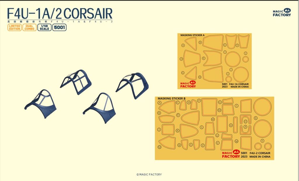 MAGIC-FACTORY-5001-1:48-F4U-1A-2-Corsair-Duel-Combo