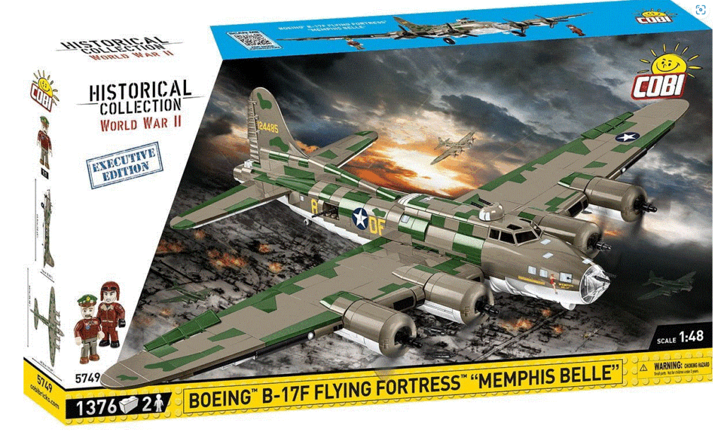 COBI-5749-1:48-Boeing-B-17F-Flying-Fortress-Memphis-Belle-Brick-Model