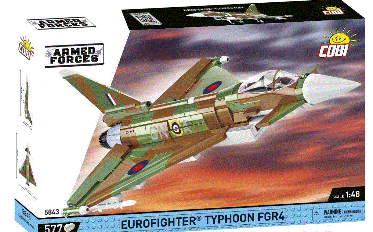 Cobi-5843-1:48-Armed-Forces-5843-Eurofighter-Typhoon-FGR4