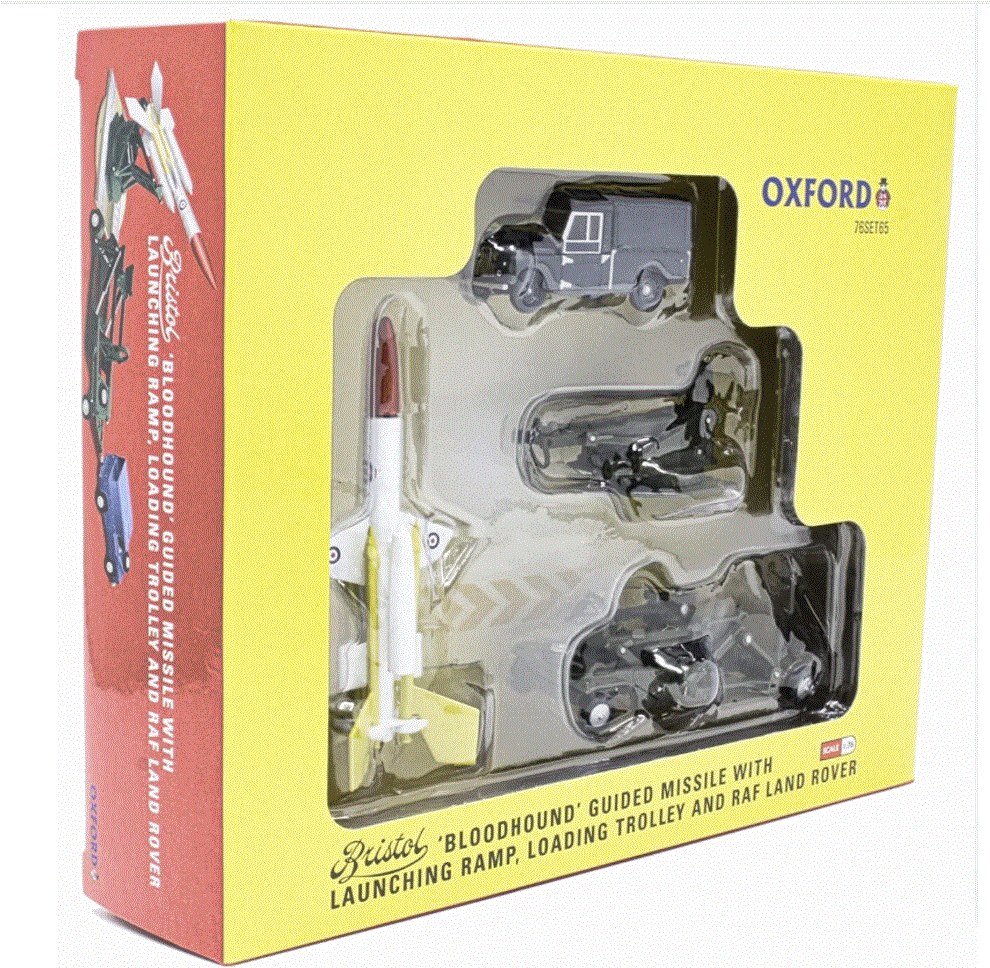 OXFORD-1:76-76SET65-RAF-Bloodhound-Missile-Set-Military-Set
