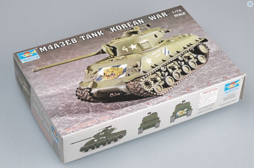 Trumpeter-07229-1:72-M4A3E8-Sherman-Korean-War-T80-Track