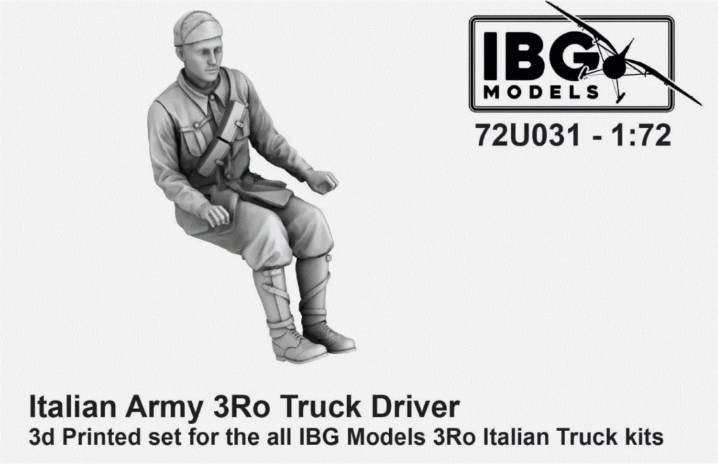IBG-Models-72U031-1:72-Italian-Army-3Ro-Truck-Driver