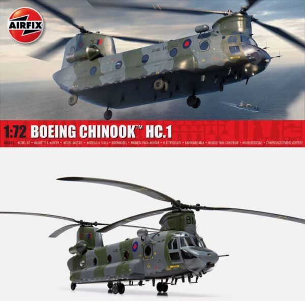 Airfix-A06023-1:72-Boeing-Chinook-HC-1-Model-Kit