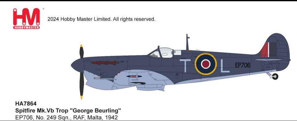 HOBBY-MASTER-HA7864-1:48-Spitfire-Mk-Vc-Trop-Sergeant-George-Screwball ...