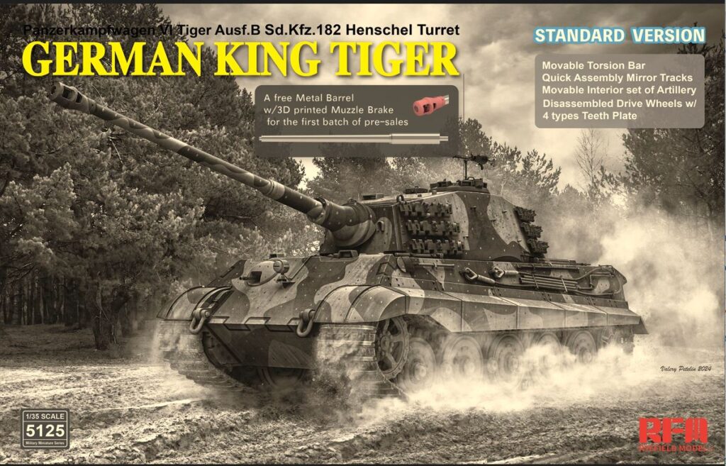 RYE-FIELD-UK-CORE-RANGE-5125-1:35-SdKfz-182-Tiger-Ausf-B-King-Tiger-Henschel-Standard-Version