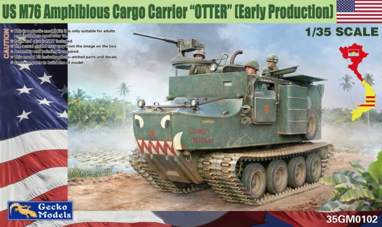 GECKO-35GM0102-1:35-US-M76-Amphibious-Cargo-Carrier-Otter-early-Production