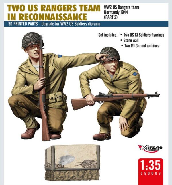 Mirage-Hobby-350003-1:35-3d-Printed-WW2-US-Army-Rangers-Recce-Team ...