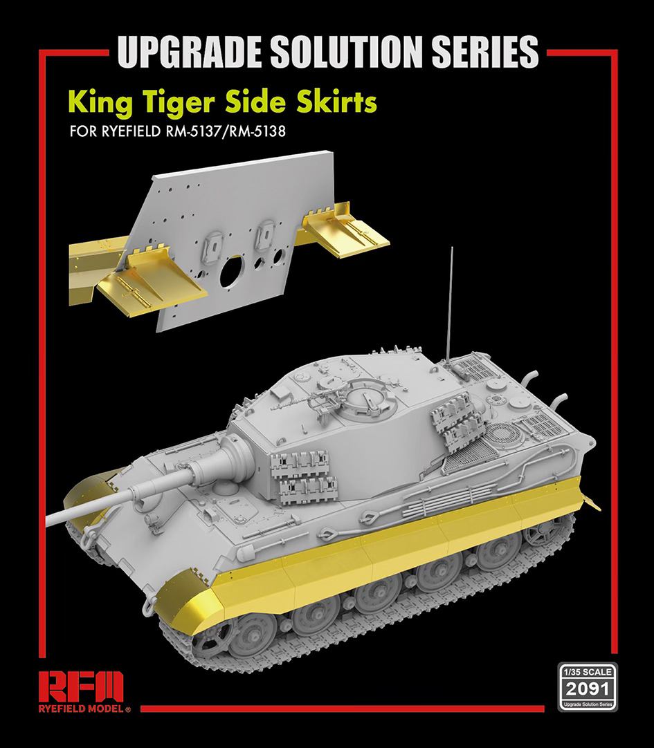 RYE-FIELD-MODEL-2091-1:35-King-Tiger-Side-Skirts-For-RM5137-RM5138 ...