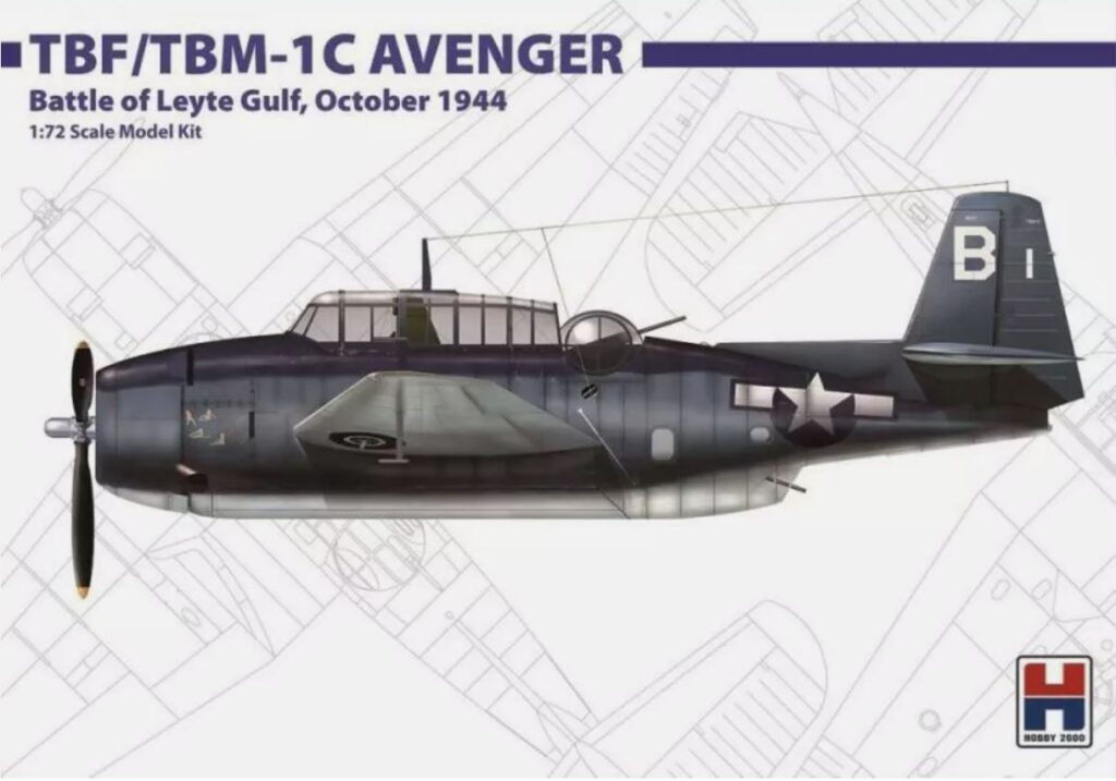 Hobby-2000-72010-1:72-Grumman-TBF-TBM-1C-Avenger-Battle-of-Leyte-Gulf