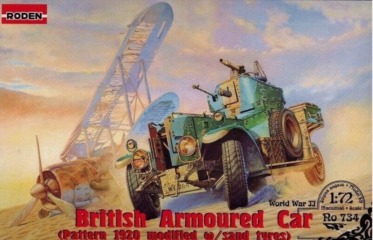 Roden-734-1:72-British-Armoured-Car-Pattern-1920-Mk-II-with-sand-tyres ...