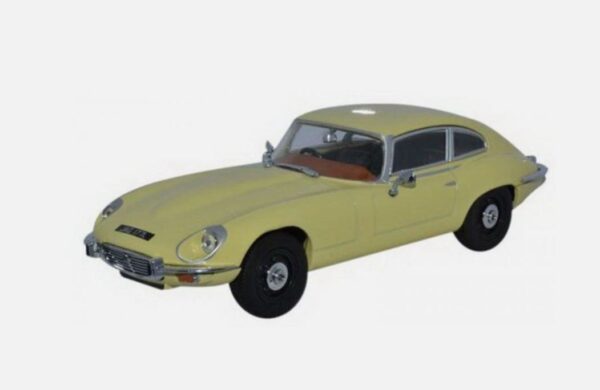 Oxford-Diecast-JAGV12002-1:43-Jaguar-V12-E-Type-Coupe-Yellow